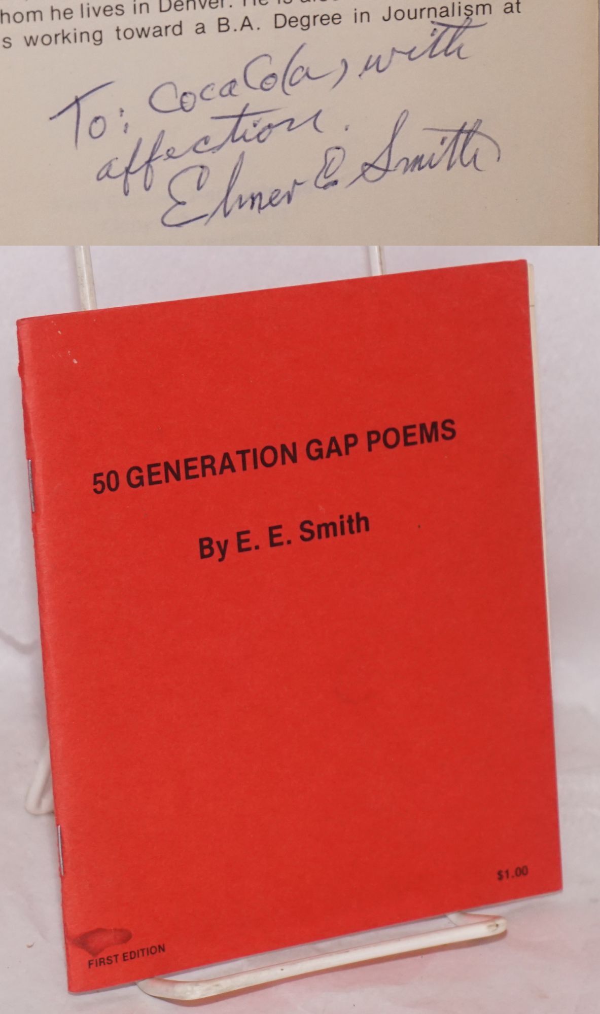 50 Generation Gap Poems inscribed & signed | E. E. Smith, Elmer E